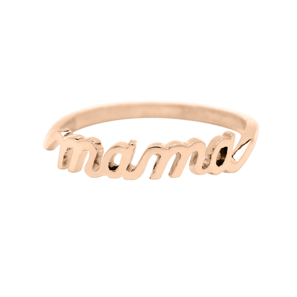 thin script mama ring – LENAWALD